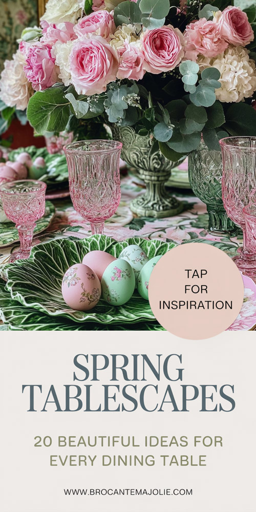 Spring Dining Room Table Decor Made Easy - Brocante Ma Jolie