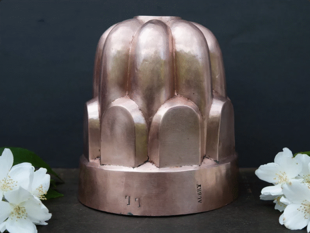 Antique French copper baking pan 19th century - Brocante Ma Jolie