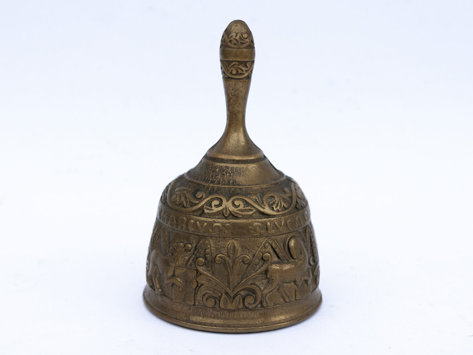 Antique Bronze Apostle Bell – Vintage French Religious Table or Altar ...
