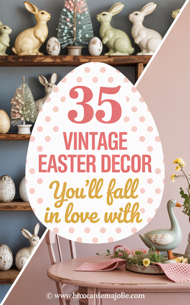 35 Vintage Easter Decorations for Collected Spring Vignettes - Brocante ...